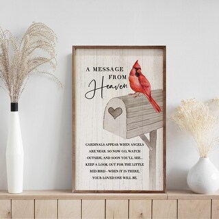 A Message From Heaven Cardinal Mailbox Whitewash - Bed Bath & Beyond ...