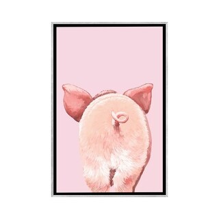 iCanvas "Pig Butt" by Big Nose Work Framed - Bed Bath & Beyond - 37660517