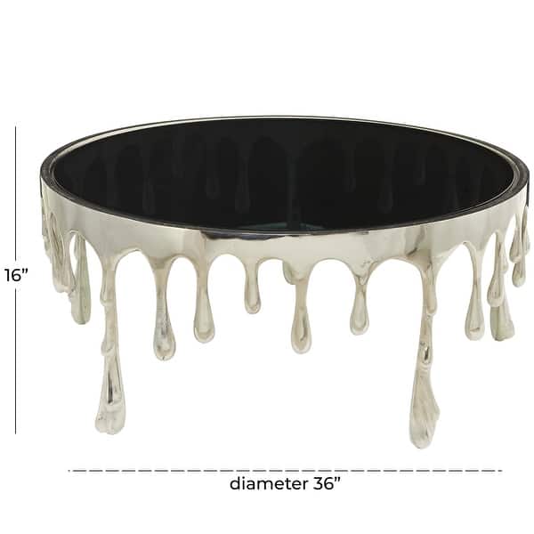 Aluminum Metal Accent, Console, and Coffee Table Collection with Drip ...