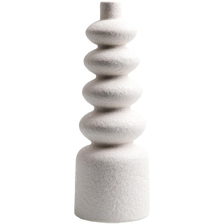 Ambrosis Modern Stacked Ceramic Tall Vase - Bed Bath & Beyond - 37564447