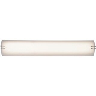 Century 50-inch Polished Chrome LED Vanity, White Shade - Polished ...