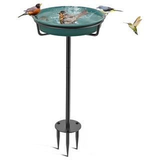 Bird Baths with Metal Stake Stand for Outdoors - Bed Bath & Beyond ...
