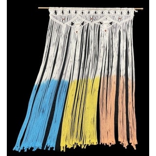 Multi Color Stringed Macrame Wall Decor - Bed Bath & Beyond - 42336313