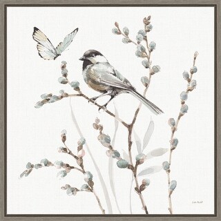 A Country Weekend XVII (Bird and Butterfly), Lisa Audit Framed Canvas ...