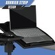 Height Adjustable Rolling Laptop Table with Tilted Desktops and 360 ...