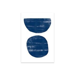 Abstraction I Navy Blue Print On Acrylic Glass by Nouveau Prints - Bed ...
