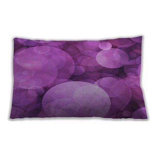 Ahgly Company Patterned Indoor-Outdoor Bright Neon Pink Purple Lumbar ...