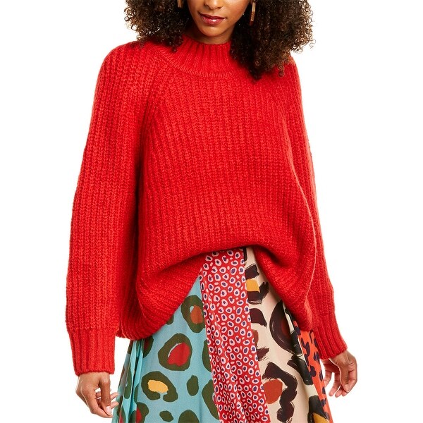 Farm Rio High Neck Wool-Blend Sweater - Overstock - 31960127