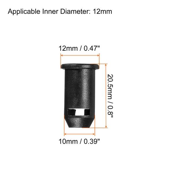 8pcs Camping Chair Foot, 12mm 13mm Tubing Dia Stool Feet Stopper Black ...