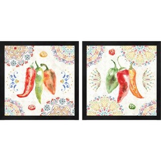 Dina June 'Sweet and Spicy B' Framed Art (Set of 2) - Bed Bath & Beyond ...