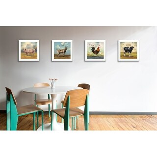 TrendyDecor4U Traditional "Farm Animals" 3-Piece Vignette by Bonnie ...