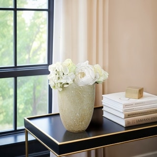 Glass Decorative Vase Textured Handcrafted Sculptural Statement Style ...