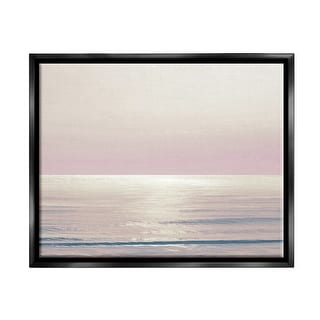 Stupell Pastel Ocean Horizon Framed Floater Canvas Wall Art Design by ...