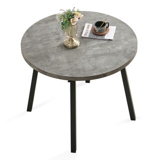 Grey Round Dining Table, Mid Century Modern Round Dining Table,Dinning ...