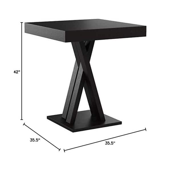 Double X-Shaped Base Square Bar Table, Dining Table - Bed Bath & Beyond ...