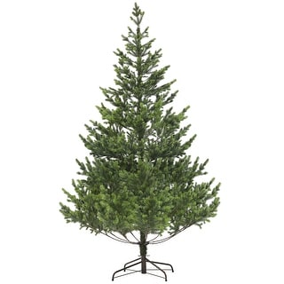 7ft Realistic Cedar Artificial Christmas Tree with Flame-Retardant ...