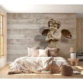 Surface Texture Wallpaper Wall Mural - Angelic Sculpture - Bed Bath ...