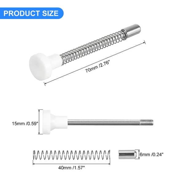 Plunger Latches Steel Spring-Loaded Bolt Plunger Latch 4Pcs - Bed Bath ...