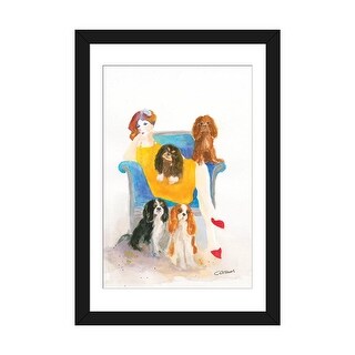 iCanvas "Cavalier Lady In Blue Chair" by Connie Collum - Bed Bath ...