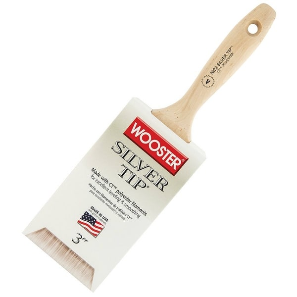 Wooster 5222-3 Silver Tip Varnish Paint Brush, 3", Birch Hardwood ...