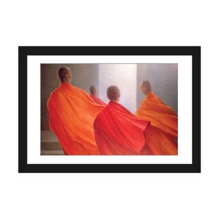 iCanvas "Four Monks On Temple Steps" by Lincoln Seligman - Bed Bath ...