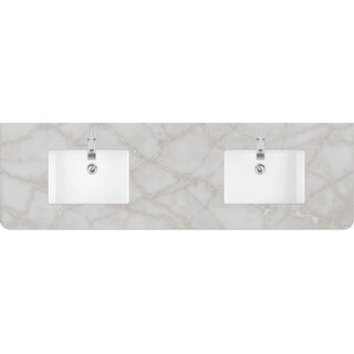 James Martin Vanities 060-S72RC-SNK 72" Quartz Radius Cut Vanity Top ...