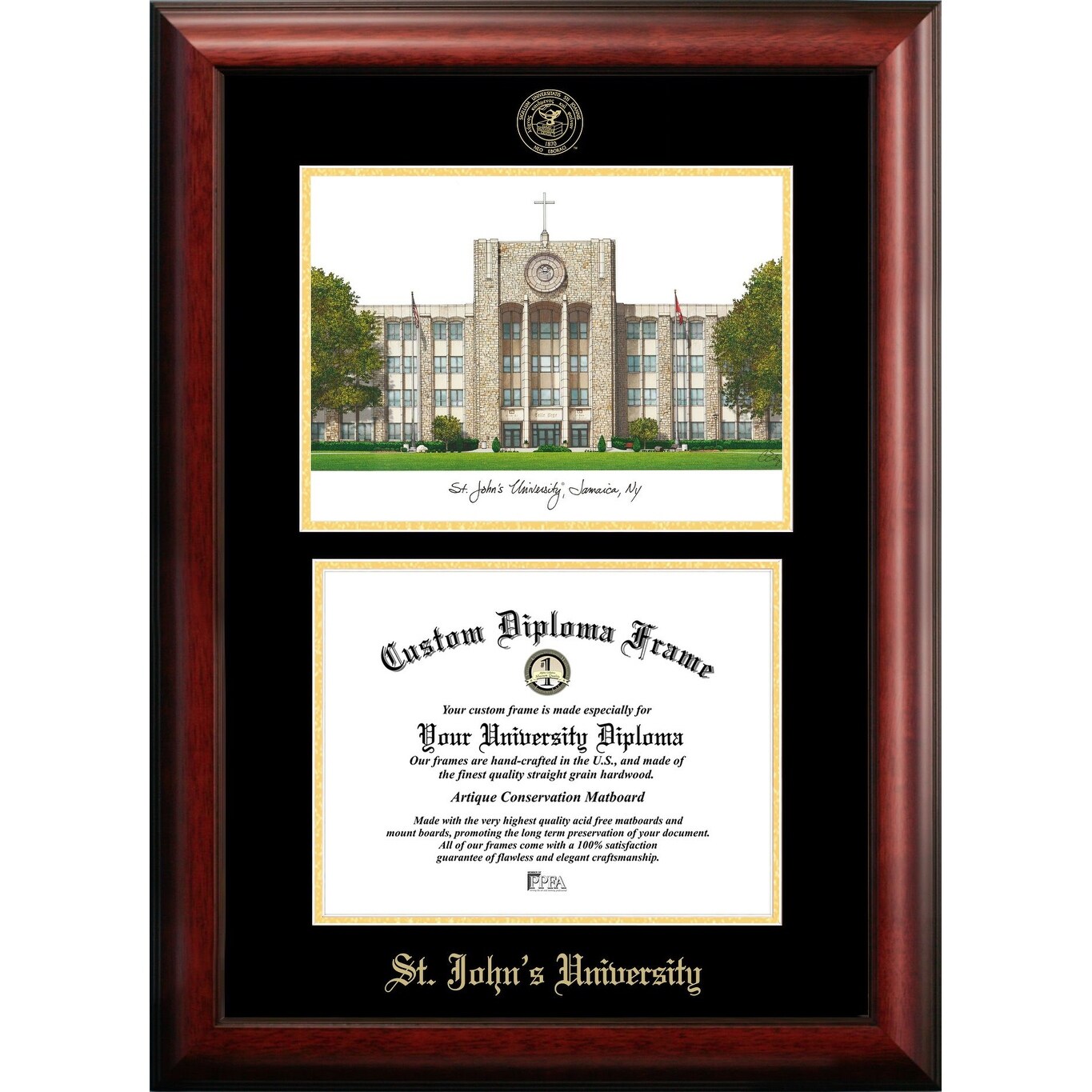 University of California, Davis Gold Embossed Diploma Frame with Campus ...