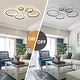 Dimmable Ceiling Fans Lights with Transparent Fan Blades - Bed Bath ...