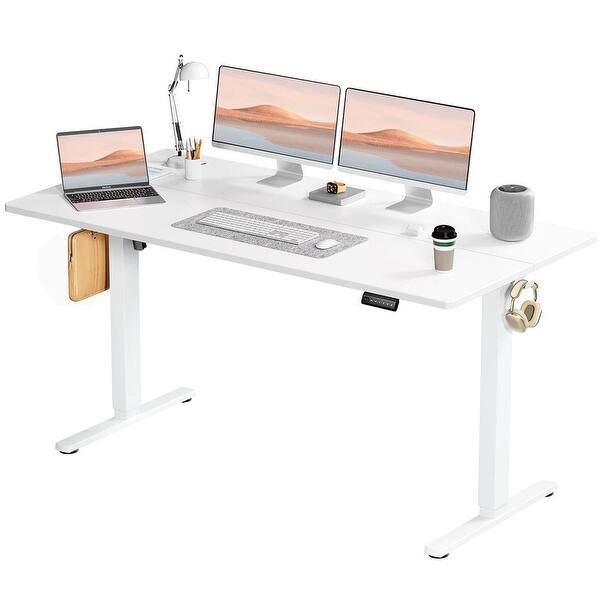 Electric Height Adjustable Ergonomic Computer Desk - Bed Bath & Beyond ...