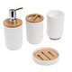Kralix 4pc Ribbeds Bath accessory Set - Bed Bath & Beyond - 37623312