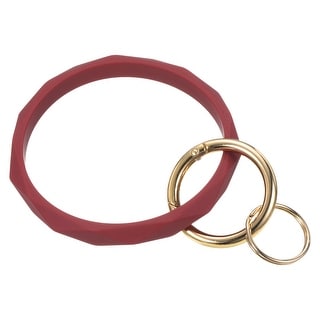 Key Ring Bracelet, Silicone Keychain Diamond Shaped Wrist Keyrings ...