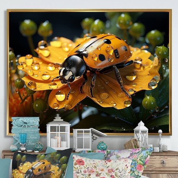 ladybug framed art