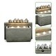 Gray Resin Rectangular Birds Outdoor Fountain with Lights - Bed Bath ...