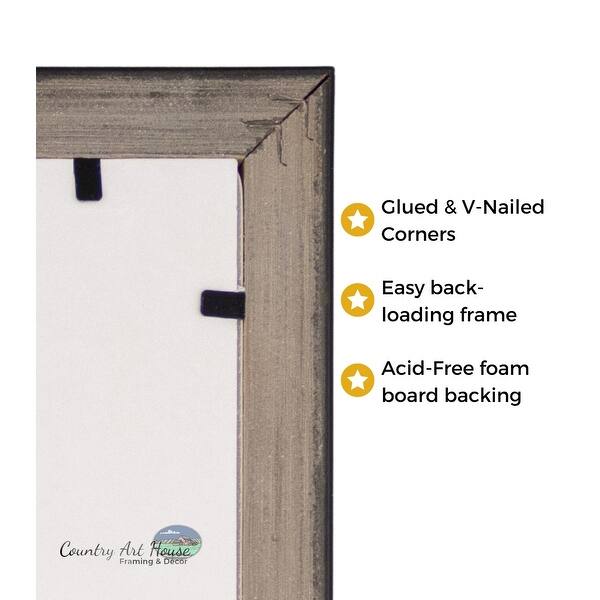8x30 - 8 x 30 Rounded Black Solid Wood Frame with UV Framer's Acrylic ...