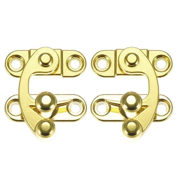 Antique Right and Left Latch Hook Hasp Swing Arm Latch 1 Set - Gold ...