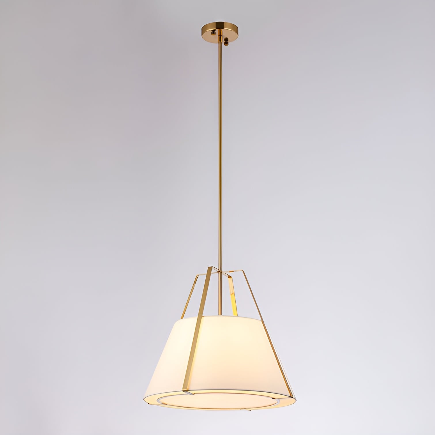 Modern Gold 1-Light Metal Pendant Lights for Dining Room Kitchen Island ...