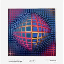 VEGA-NOR, 1970s Exhibition Poster, Victor Vasarely - Bed Bath & Beyond ...