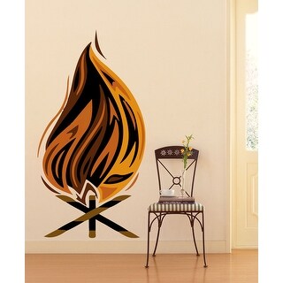 Boho Fire Wall Decal, Boho Fire Wall sticker, Boho Fire wall decor ...