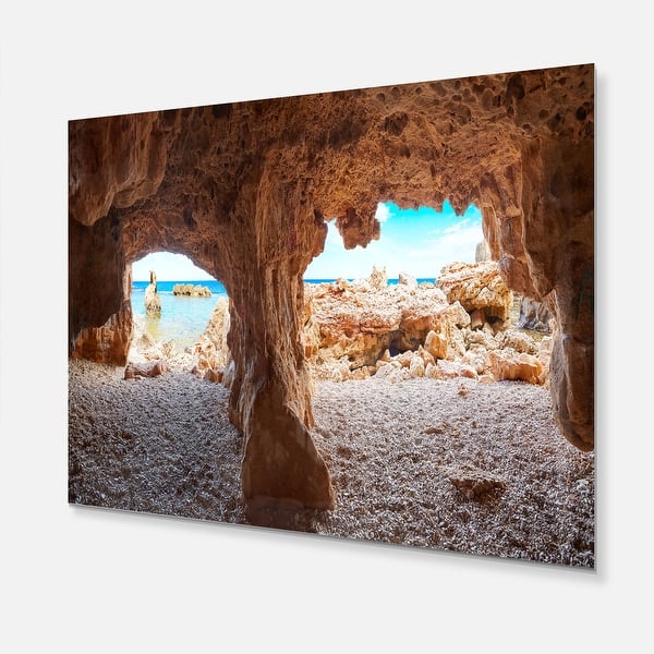 Denia Las rotas Beach Caves - Landscape Glossy Metal Wall Art - Bed ...