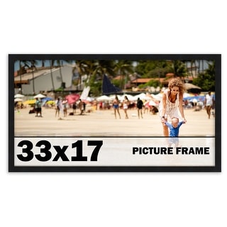 33x17 Frame Black Picture Frame - Complete Modern Photo Frame Includes ...