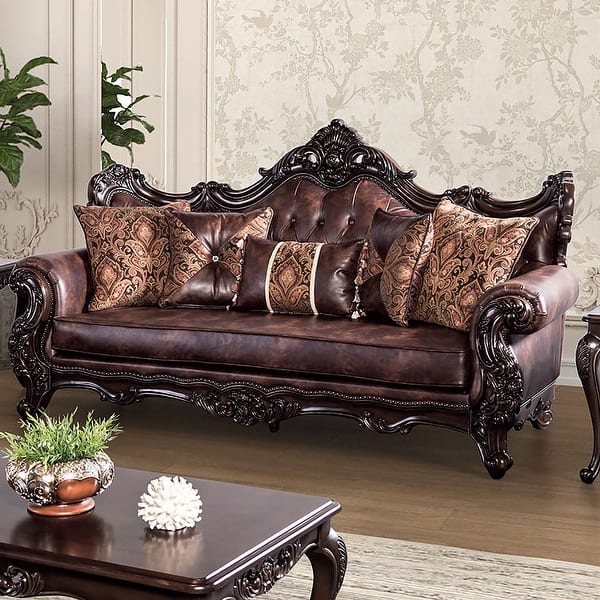traditional style leather sofas