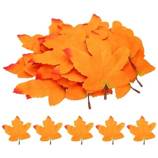 Fake Fall Leaves, 20 Pack Artificial Maple Leaves Faux Style 2 - Bed ...