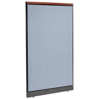 48-1/4"W x 77-1/2"H Deluxe Non-Electric Office Partition Panel with ...