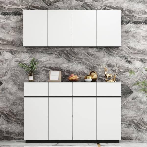 Ample Storage Capacity TV Stand Entertainment Center Storage Cabinet ...