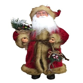 15" Red Woodsman Santa - Bed Bath & Beyond - 34579268