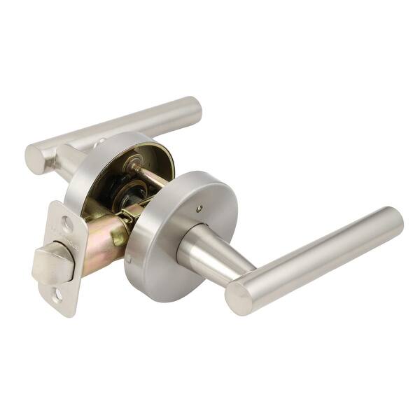 Design House Eastport Privacy Door Lever Set with Radius Corner Latch ...