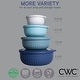 COOK WITH COLOR Prep Bowls with Lids- Wide and Deep Nesting Plastic ...