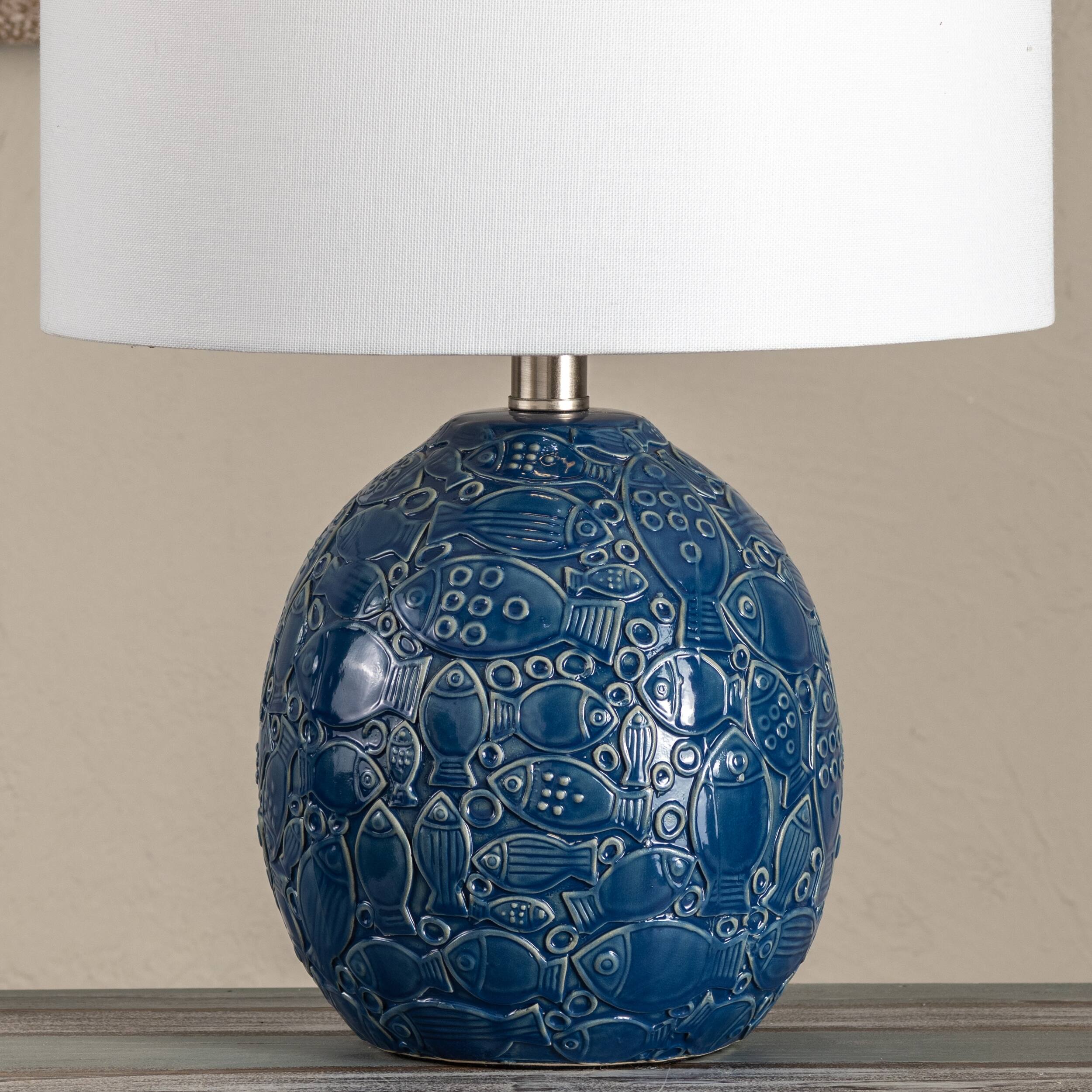 Tide Blue Ceramic Fish Lamp - On Sale - Bed Bath & Beyond - 31946592