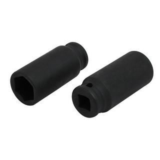 2pcs 1/2"Square Drive 23mm 6 Point Hex Socket 79mm Len Impact Adapter ...