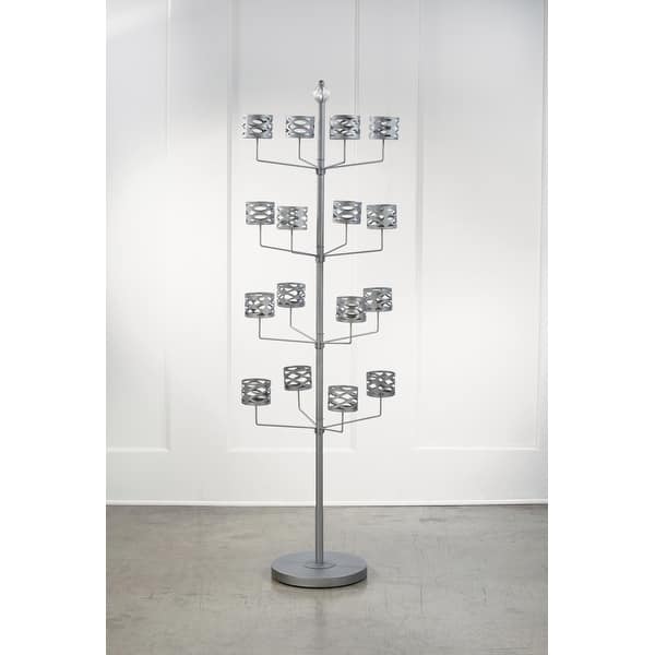 Silver Metal Floor Hat Fixture - Bed Bath & Beyond - 31492892